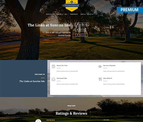 GolfNow Website Theme Library - GolfNow for Business
